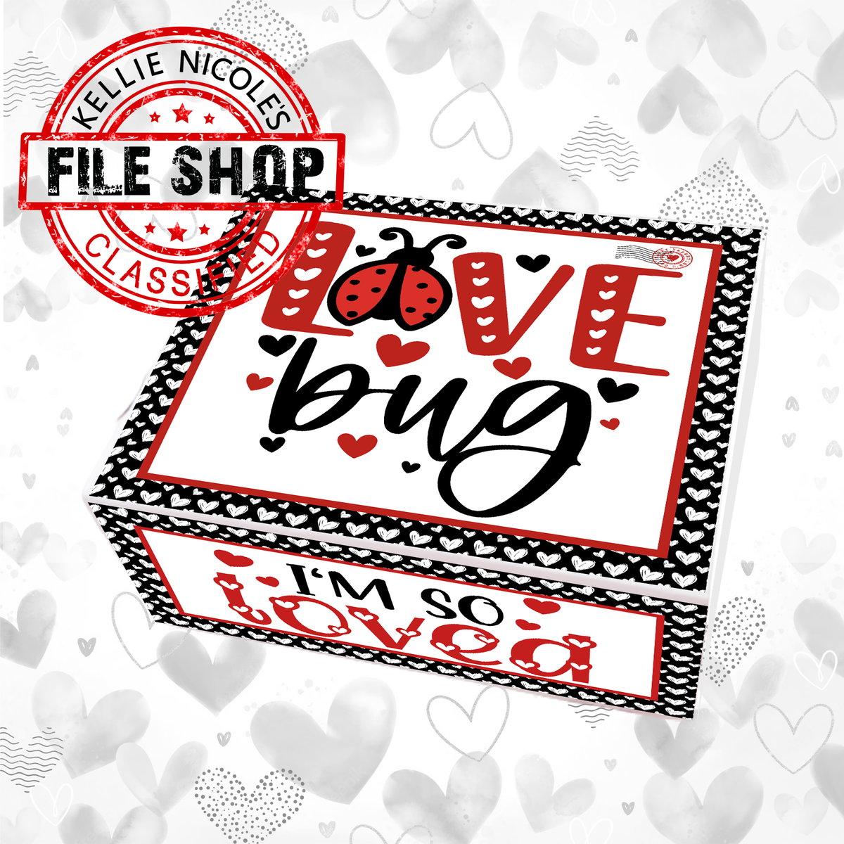 Kids Love Bug Valentine Box Templates – Kellie Nicole's File Shop