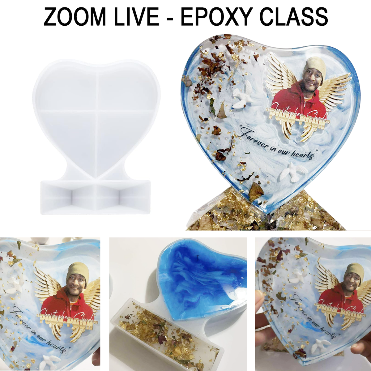 ️ Heart Memorial Epoxy Art Class – Kellie Nicole's File Shop