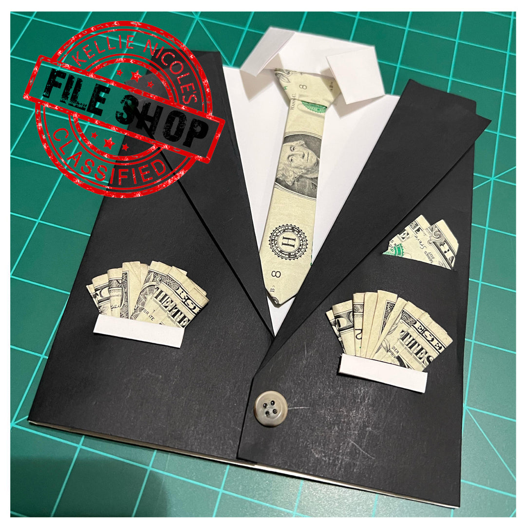 Tuxedo Card Template – Kellie Nicole's File Shop